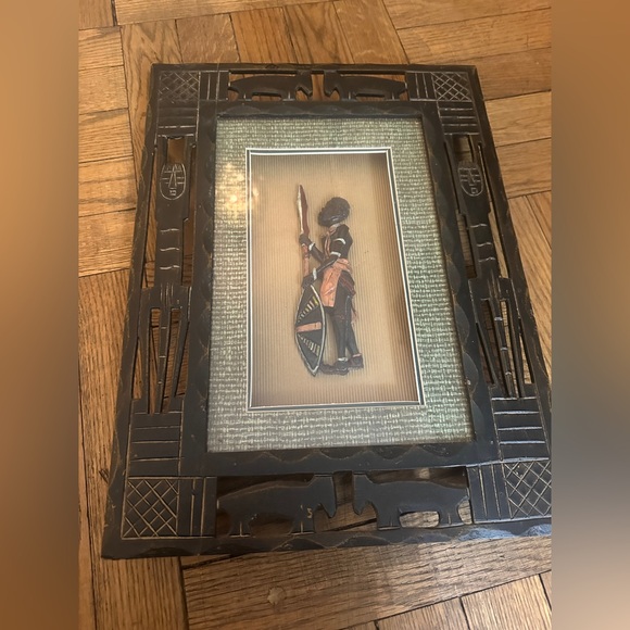 Handmade | Art | African Trible Women Shadow Box Display Collectible ...